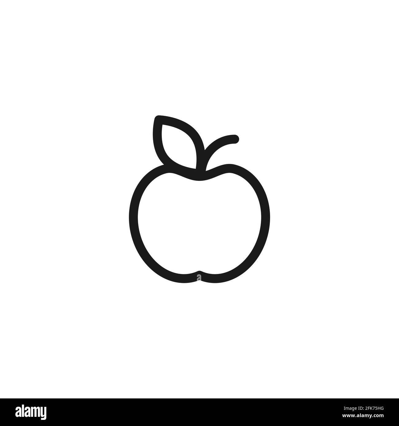 Black Apple Icon