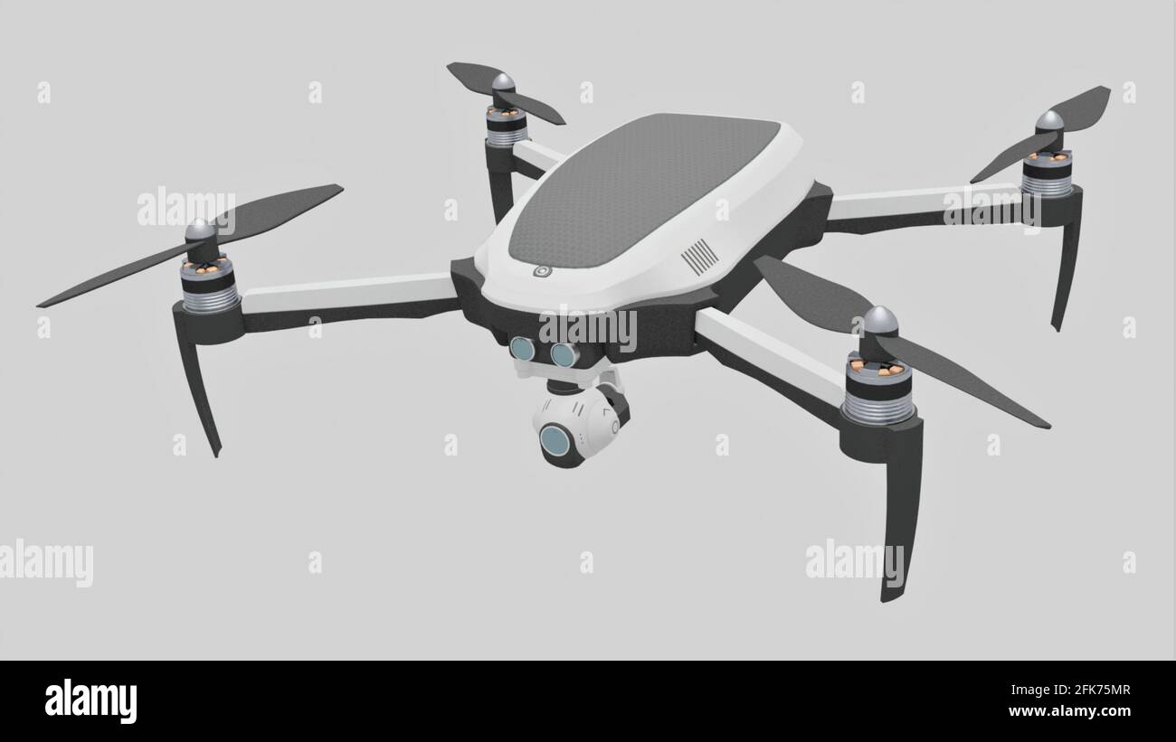 Grey drone fly hi-res stock photography and images - Alamy