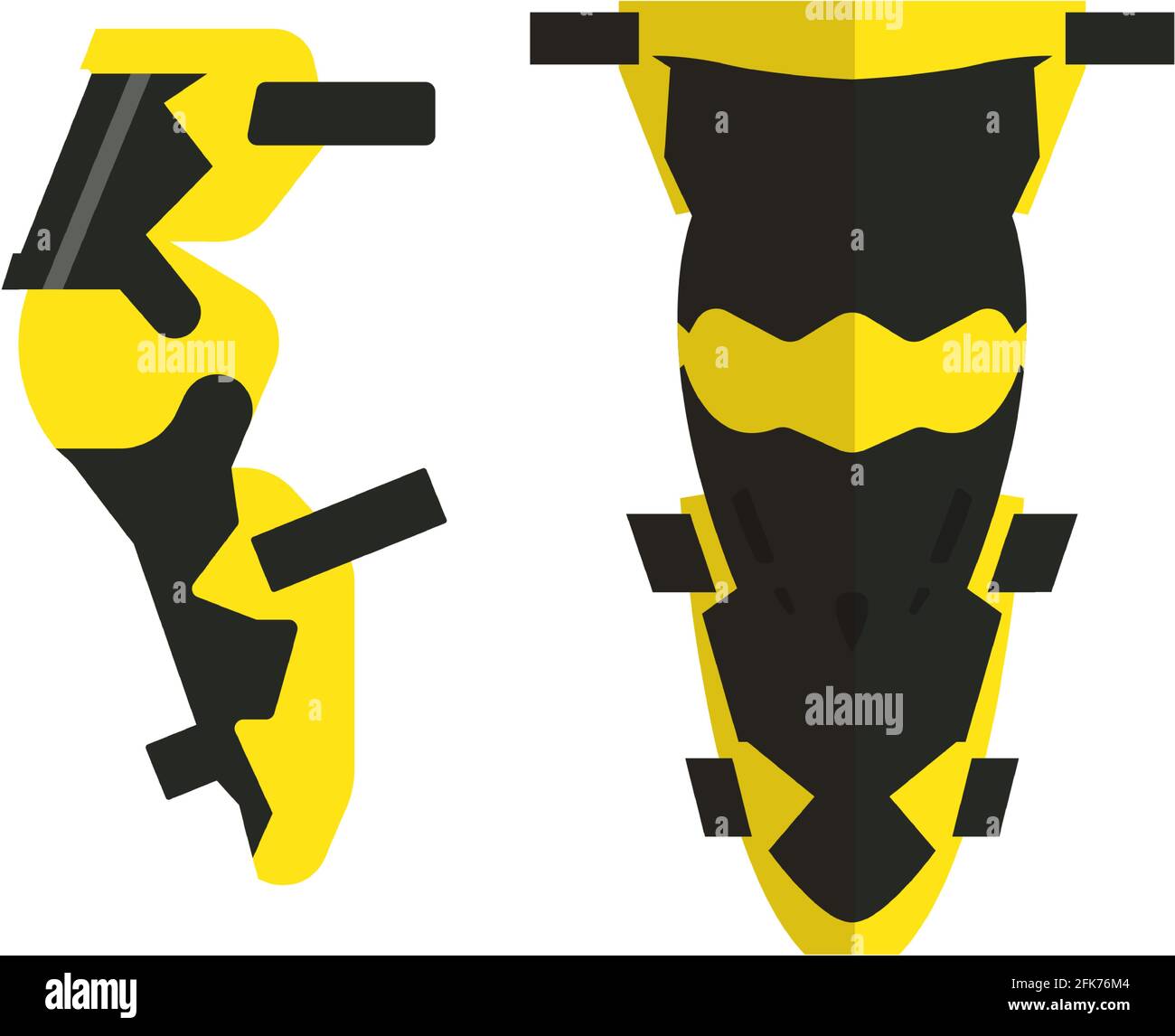 Motorcycle suit biker body protection gear vector Stock Vector Image ...