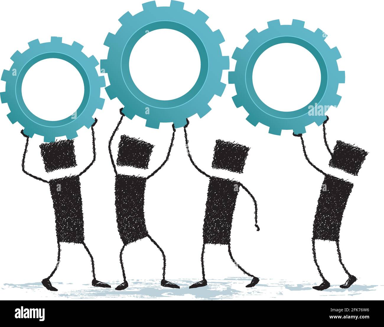 Lifting figure Stock Vector Images - Alamy