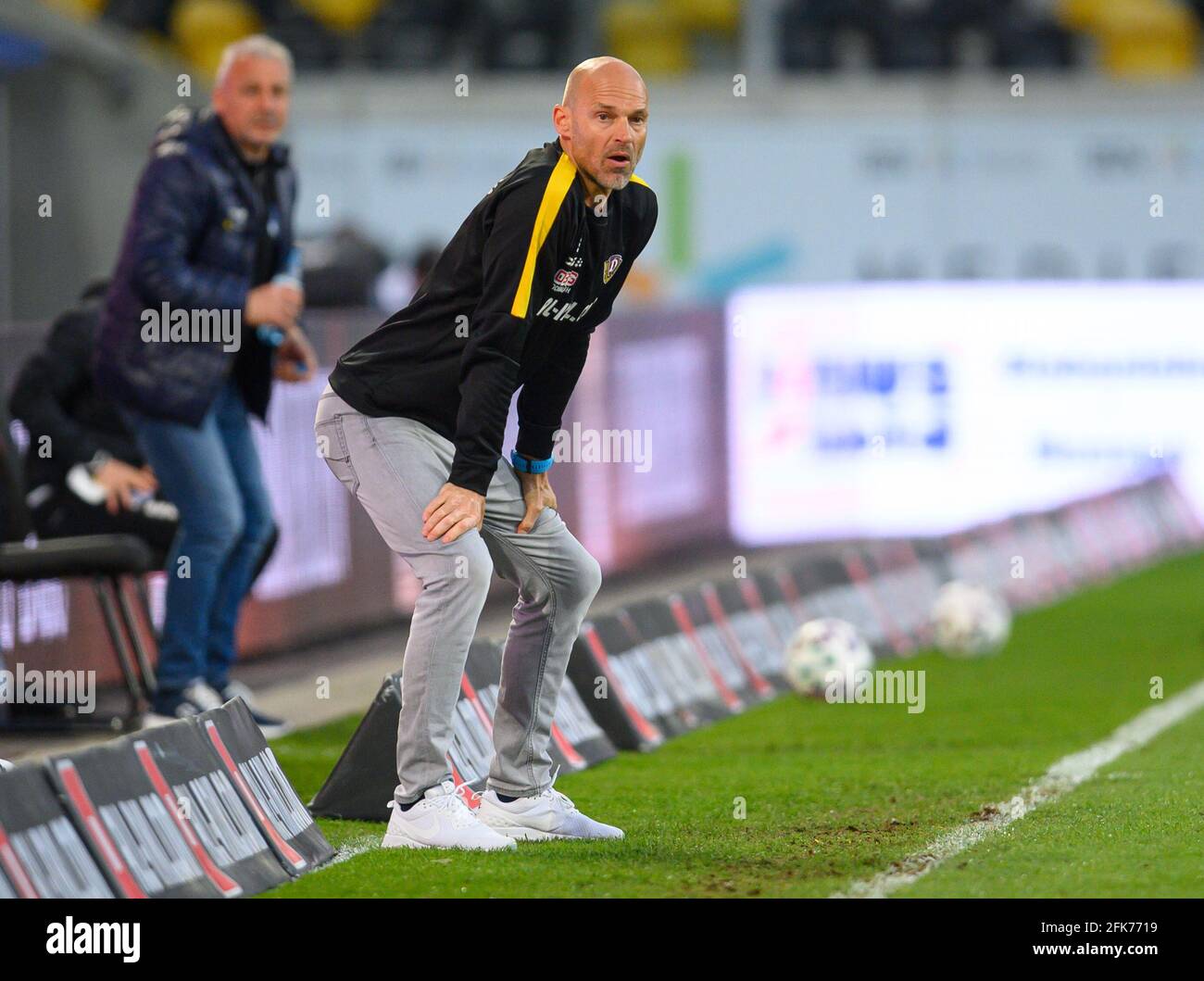 Dresden, Germany. 28th Apr, 2021. Football: 3. league, SG Dynamo ...