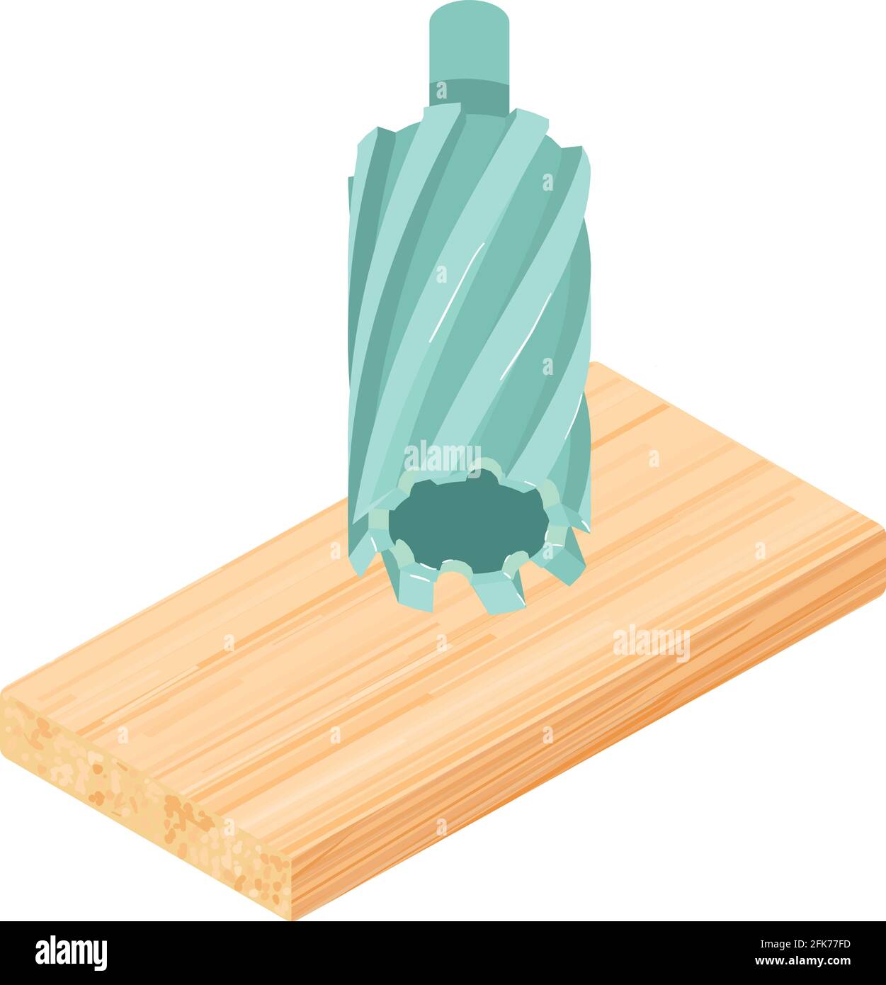 Annular cutter icon. Isometric illustration of annular cutter vector ...