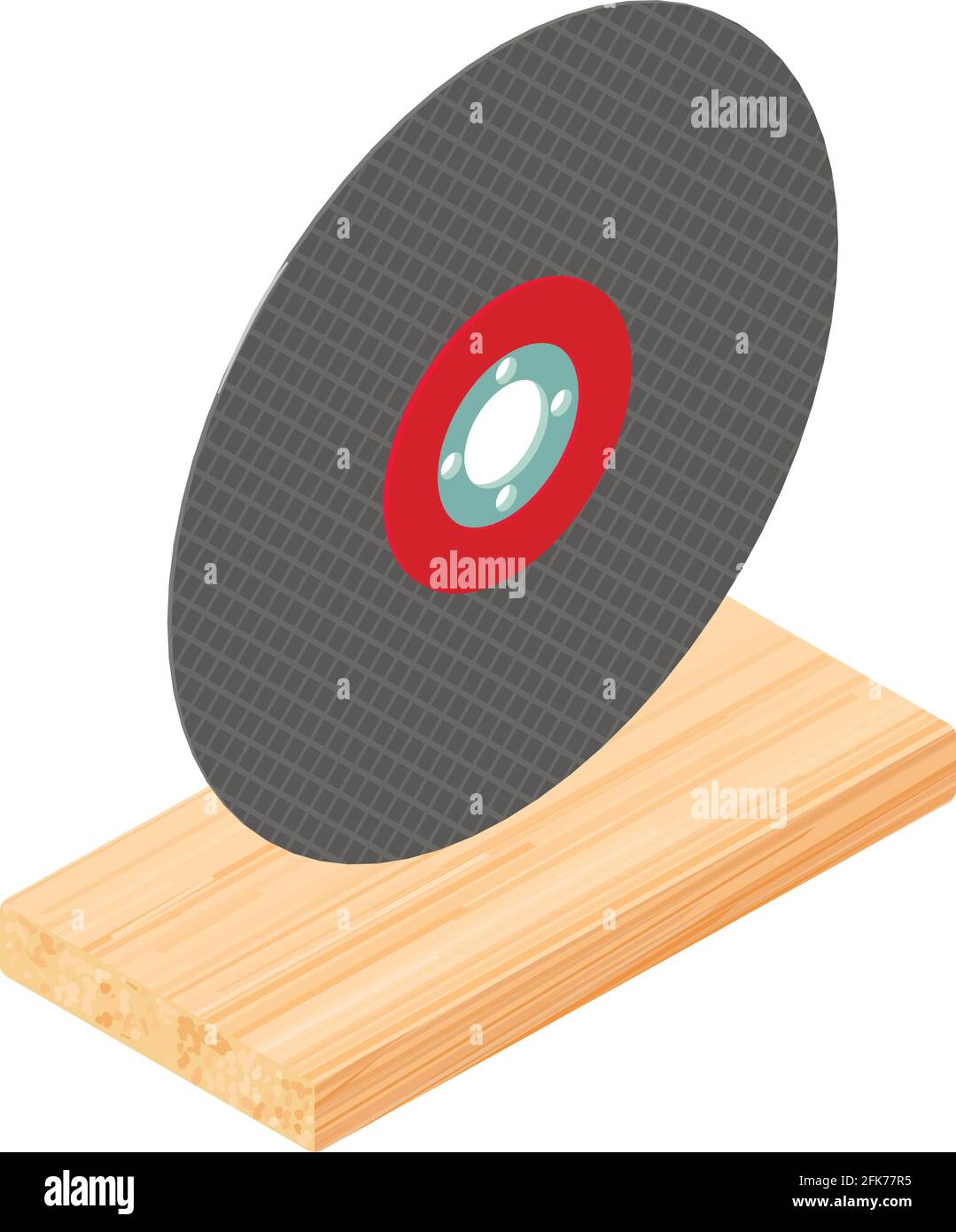 Grinding disc icon. Isometric illustration of grinding disc vector icon ...