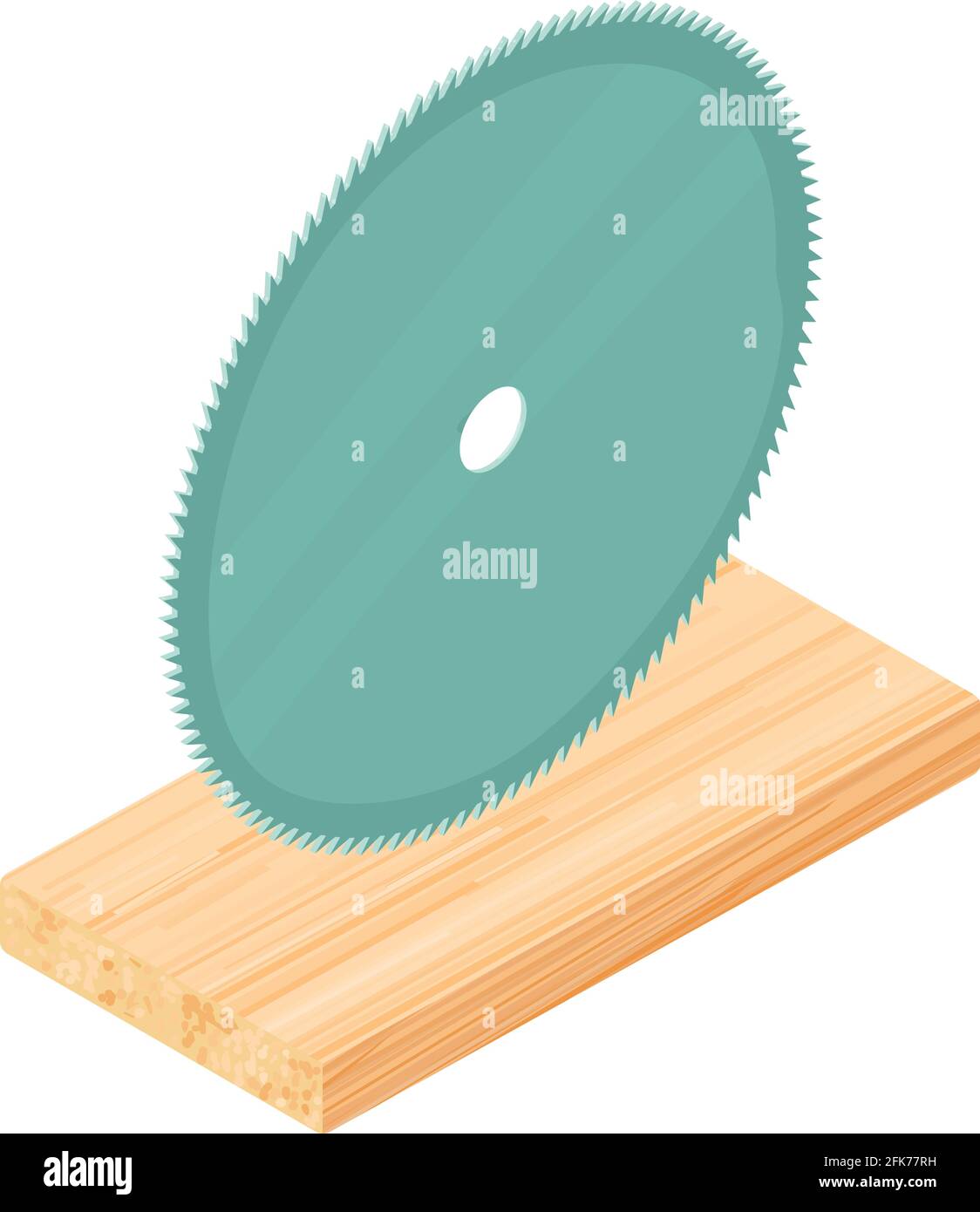 Saw blade icon. Isometric illustration of saw blade vector icon for web ...