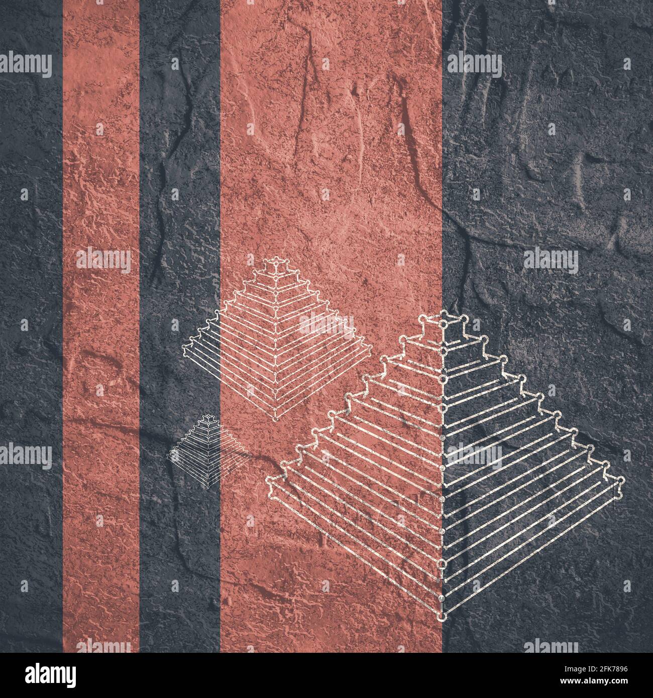 Egypt pyramid construction diagram hi-res stock photography and images ...