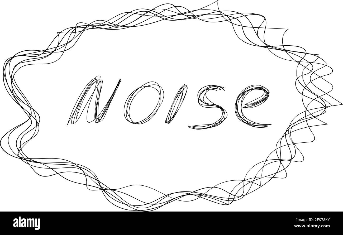 inscription noise in hand drawn cloud scribble . abstract bubble frame ...