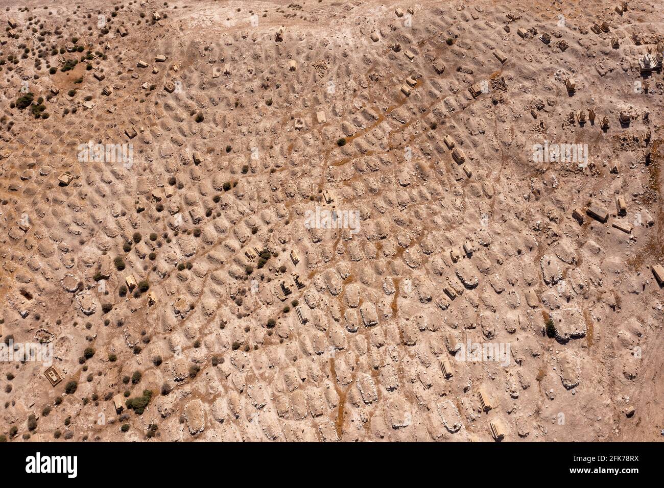 Ancient cemetery of Nabi Musa, Believed to be where the tomb of The ...