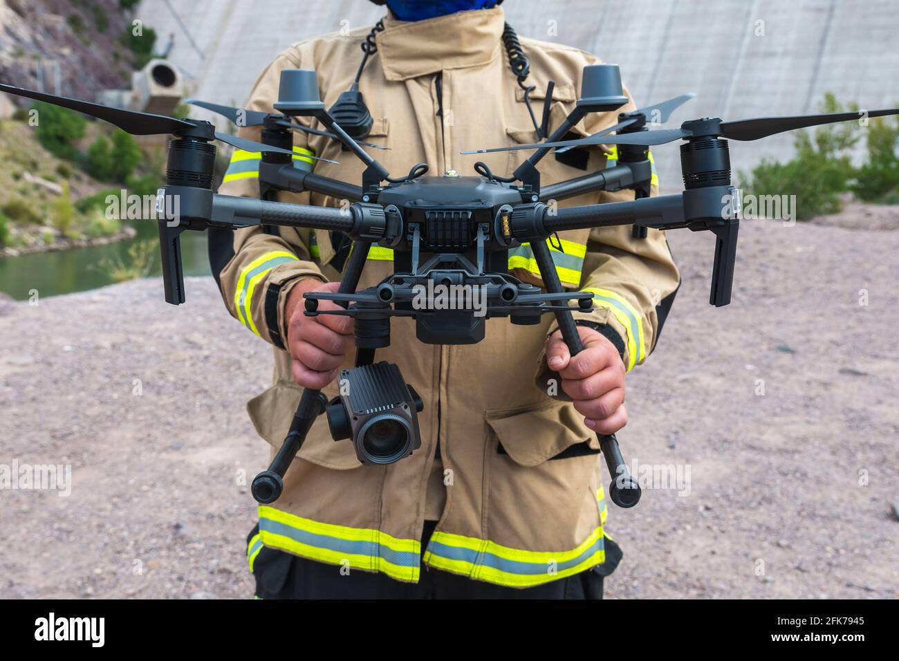 Fire fighting drone hi-res stock photography and images - Alamy