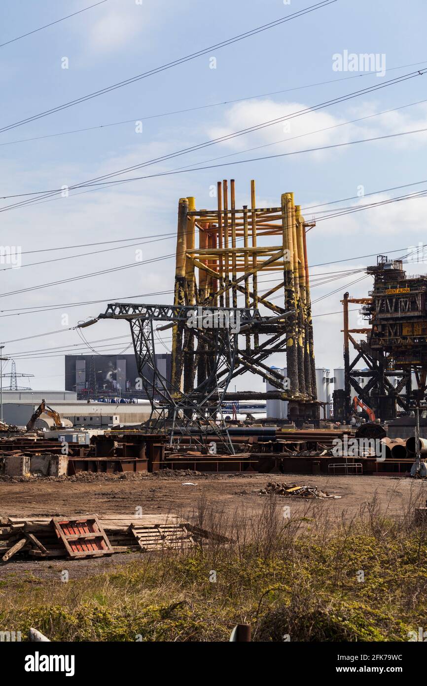The Able Seaton Port complex at Hartlepool,England,UK where they ...