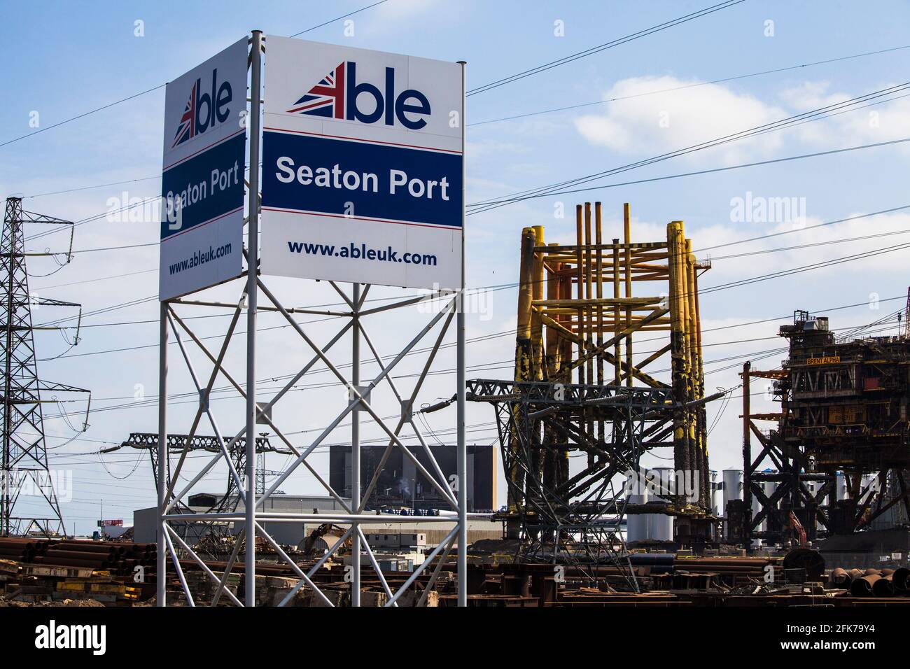 The Able Seaton Port complex at Hartlepool,England,UK where they ...