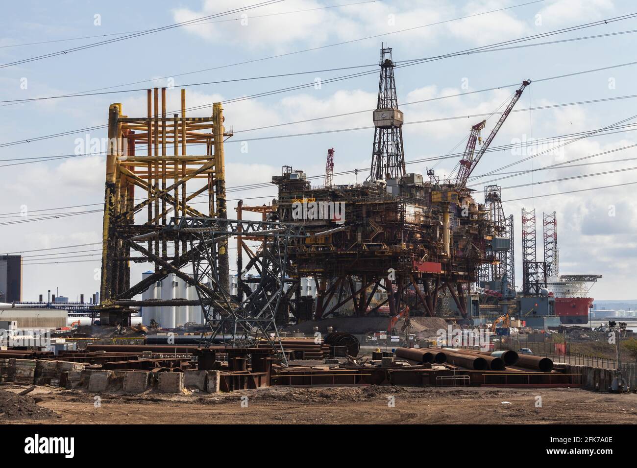 The Able Seaton Port complex at Hartlepool,England,UK where they ...