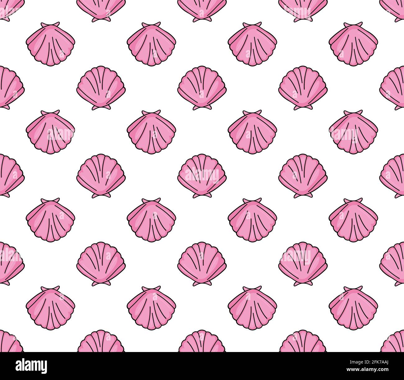 Cute kids shell pattern for girls and boys Stock Vector Image & Art - Alamy