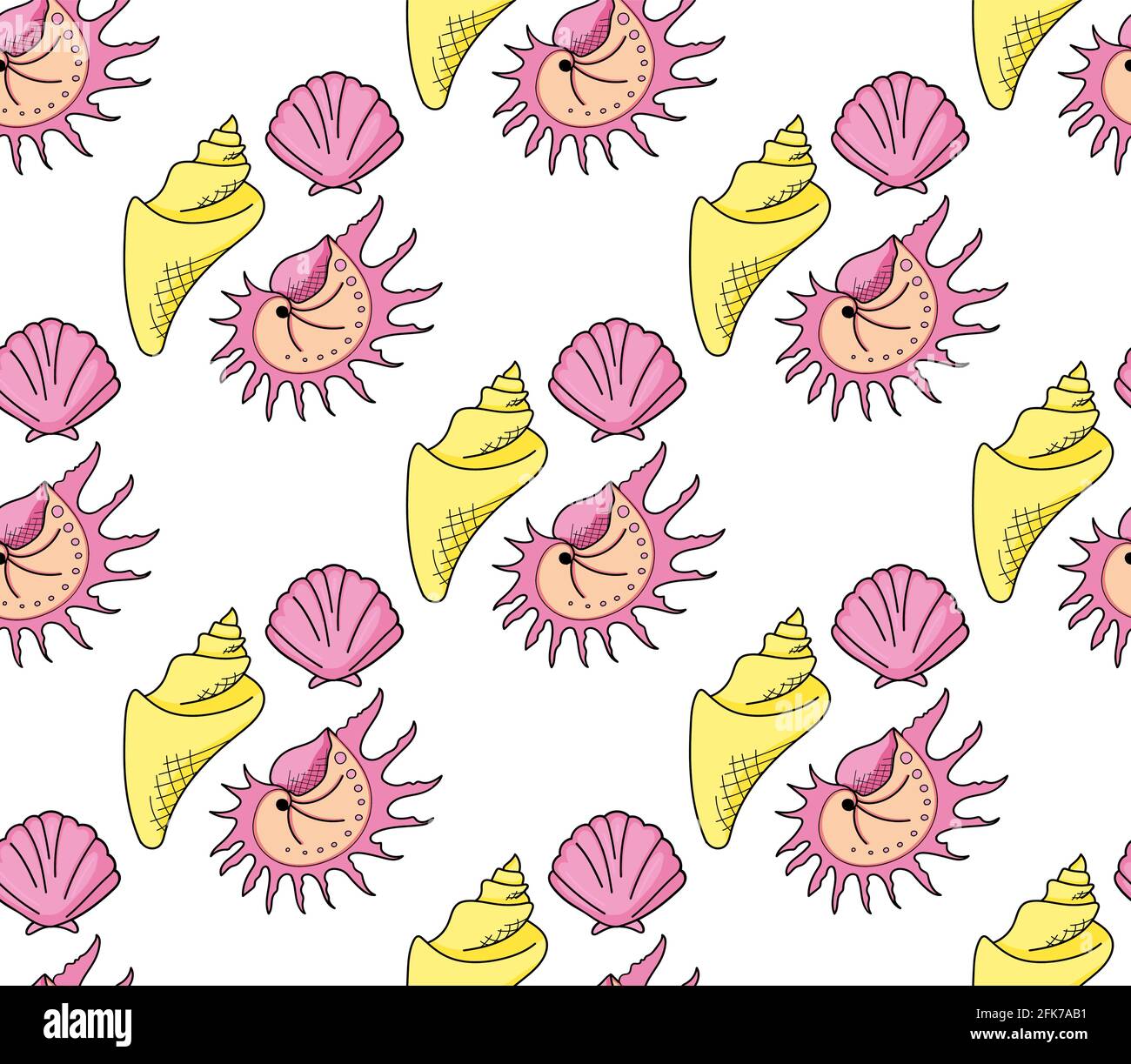 Sea shell texture Stock Vector Images - Alamy