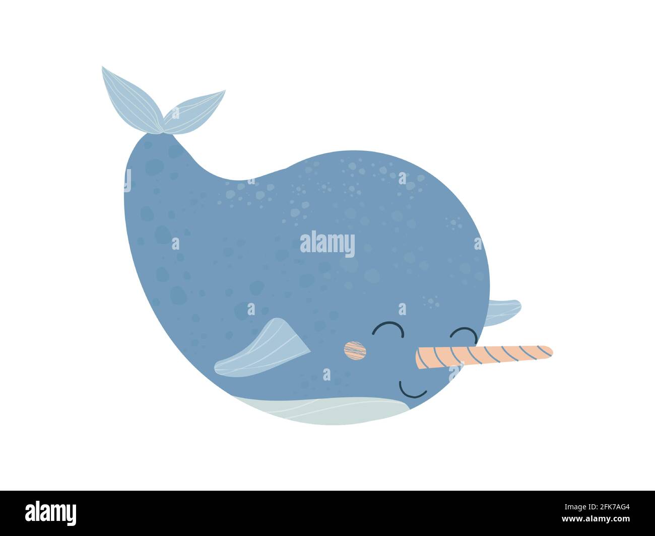 Narwhal cartoon Stock Vector Images - Alamy