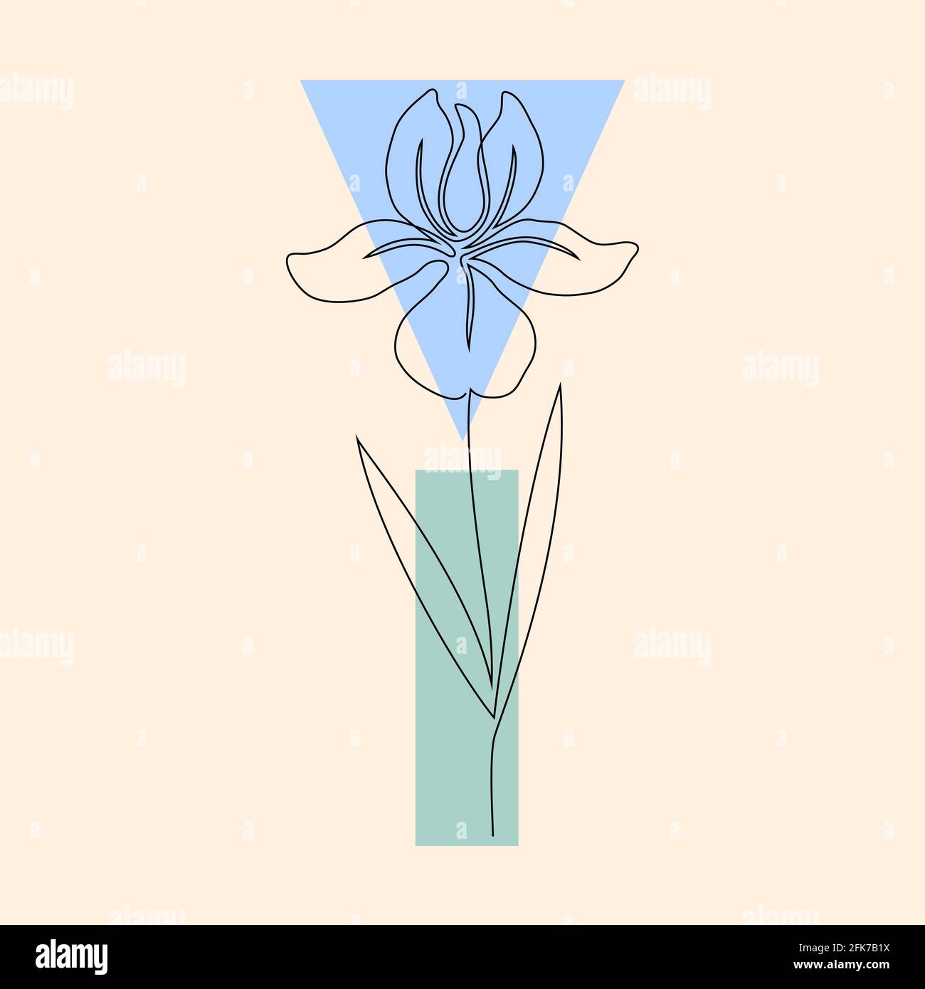 One line minimal shapes Stock Vector Images - Alamy