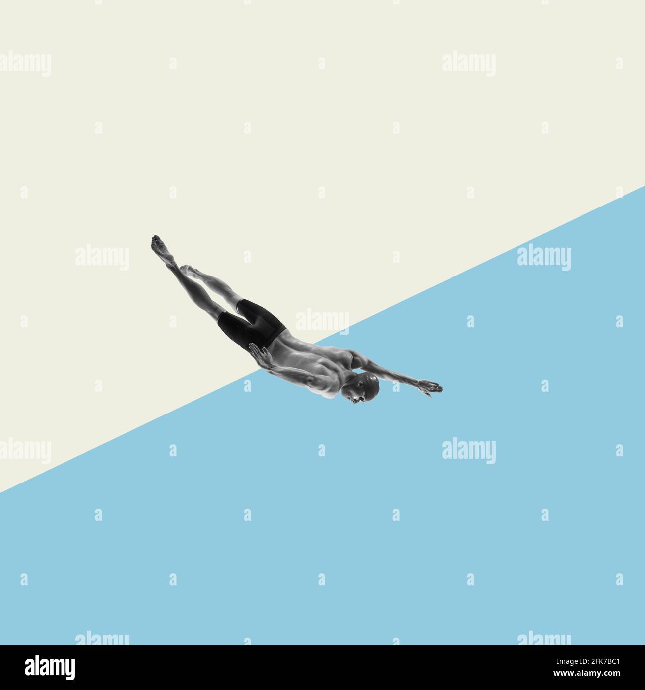 Modern design, contemporary art collage. Inspiration, idea, trendy ...