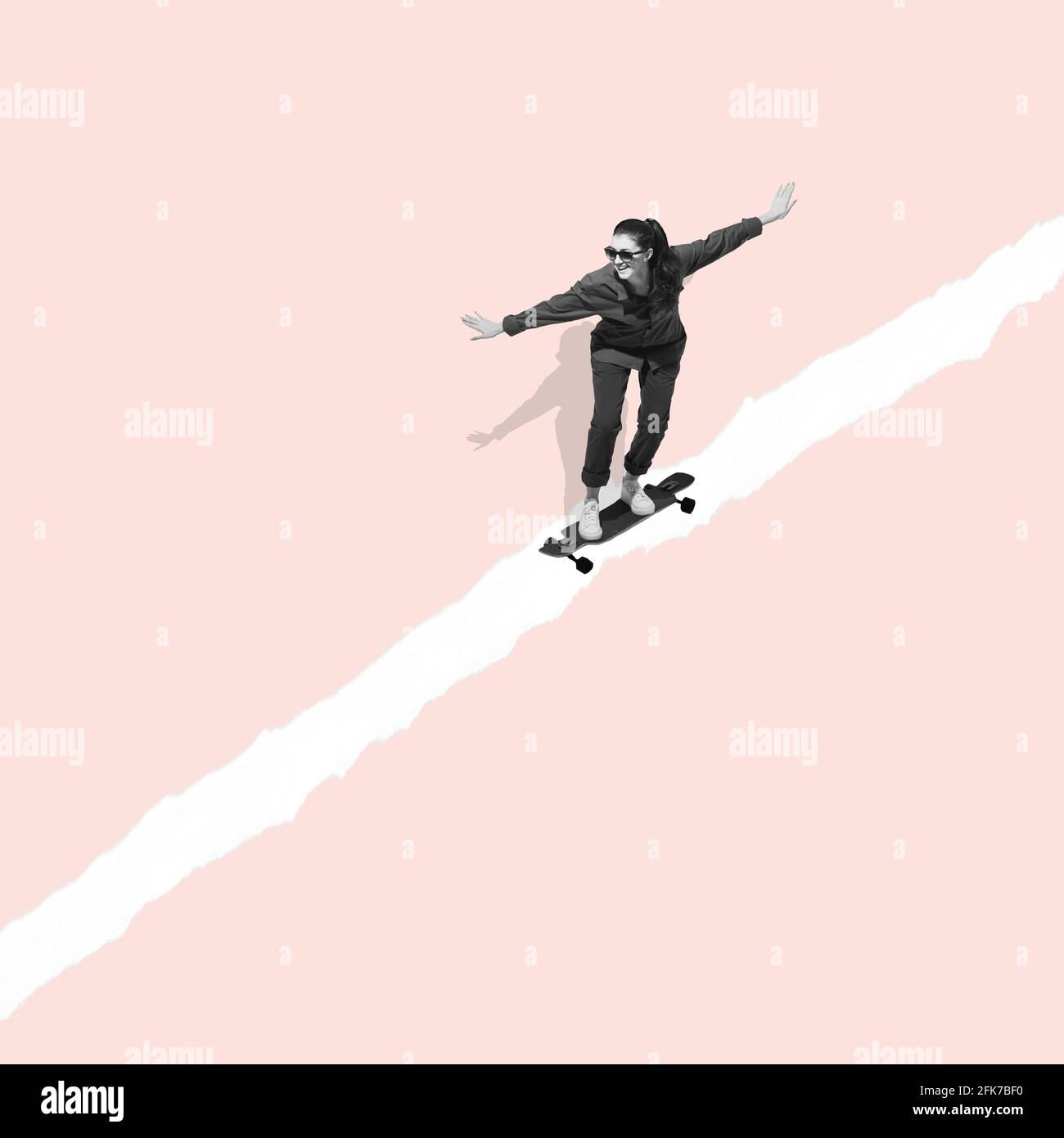 Modern design, contemporary art collage. Inspiration, idea, trendy ...
