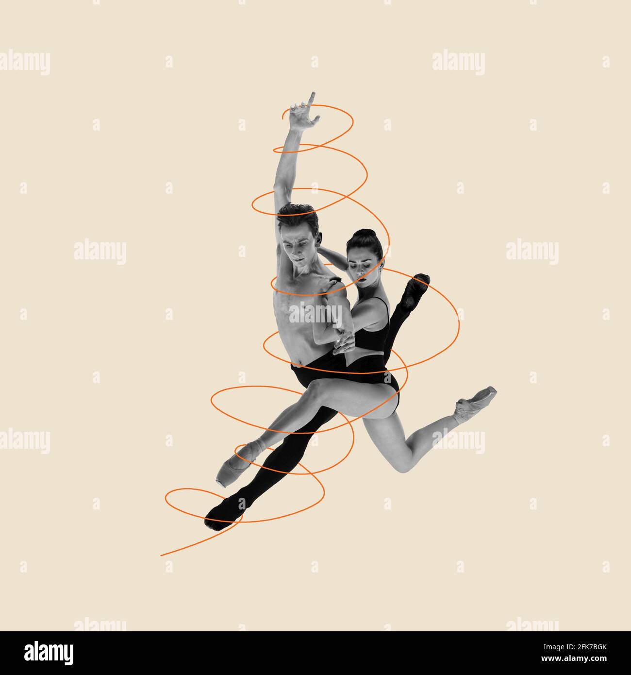 Modern design, contemporary art collage. Inspiration, idea, trendy ...