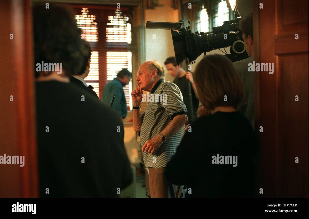 Jack Cardiff cinematographer on the set of new April 1998 short film ...