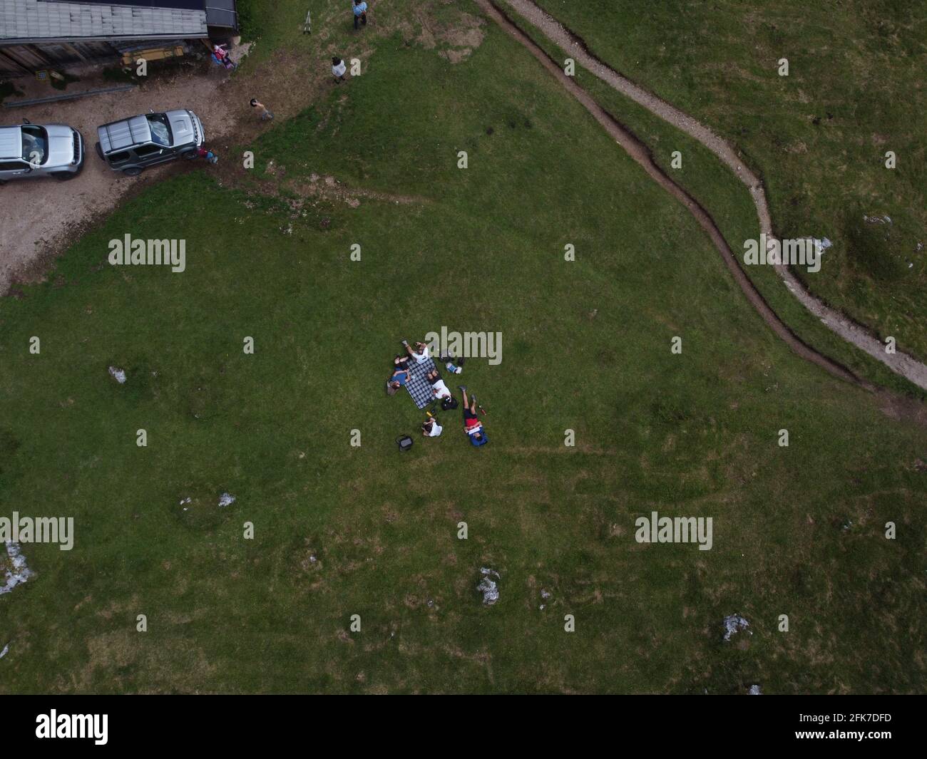 Picnic aerial shot hi-res stock photography and images - Alamy