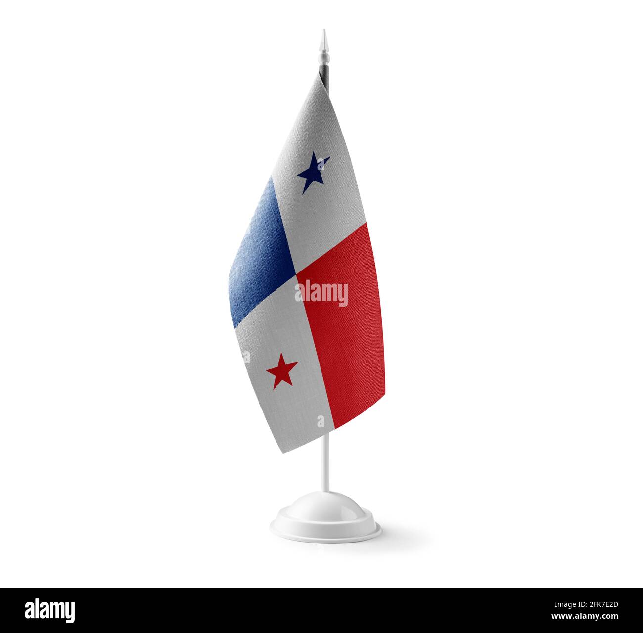 Small national flag of the Panama on a white background Stock Photo - Alamy
