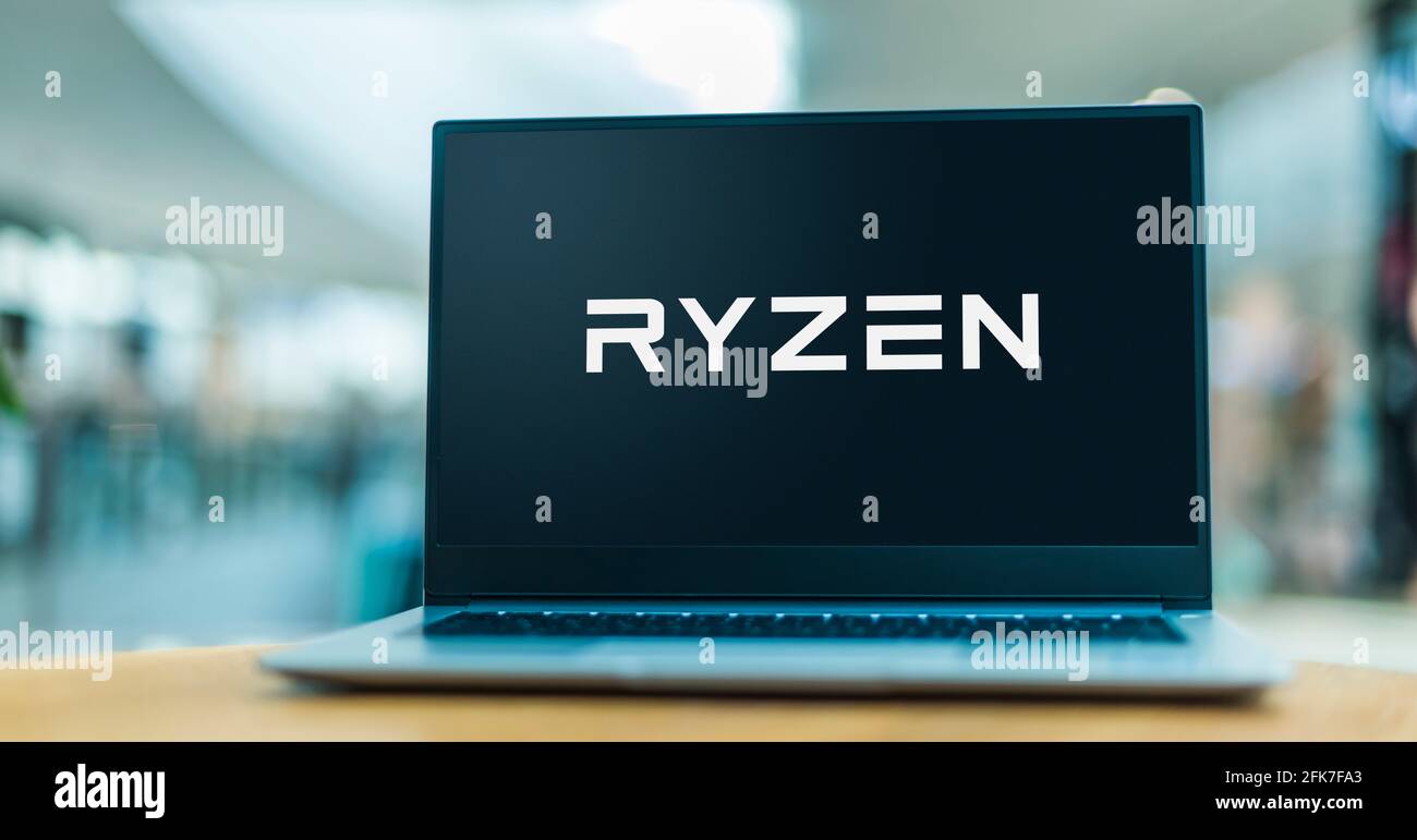 Amd ryzen logo hi-res stock photography and images - Alamy