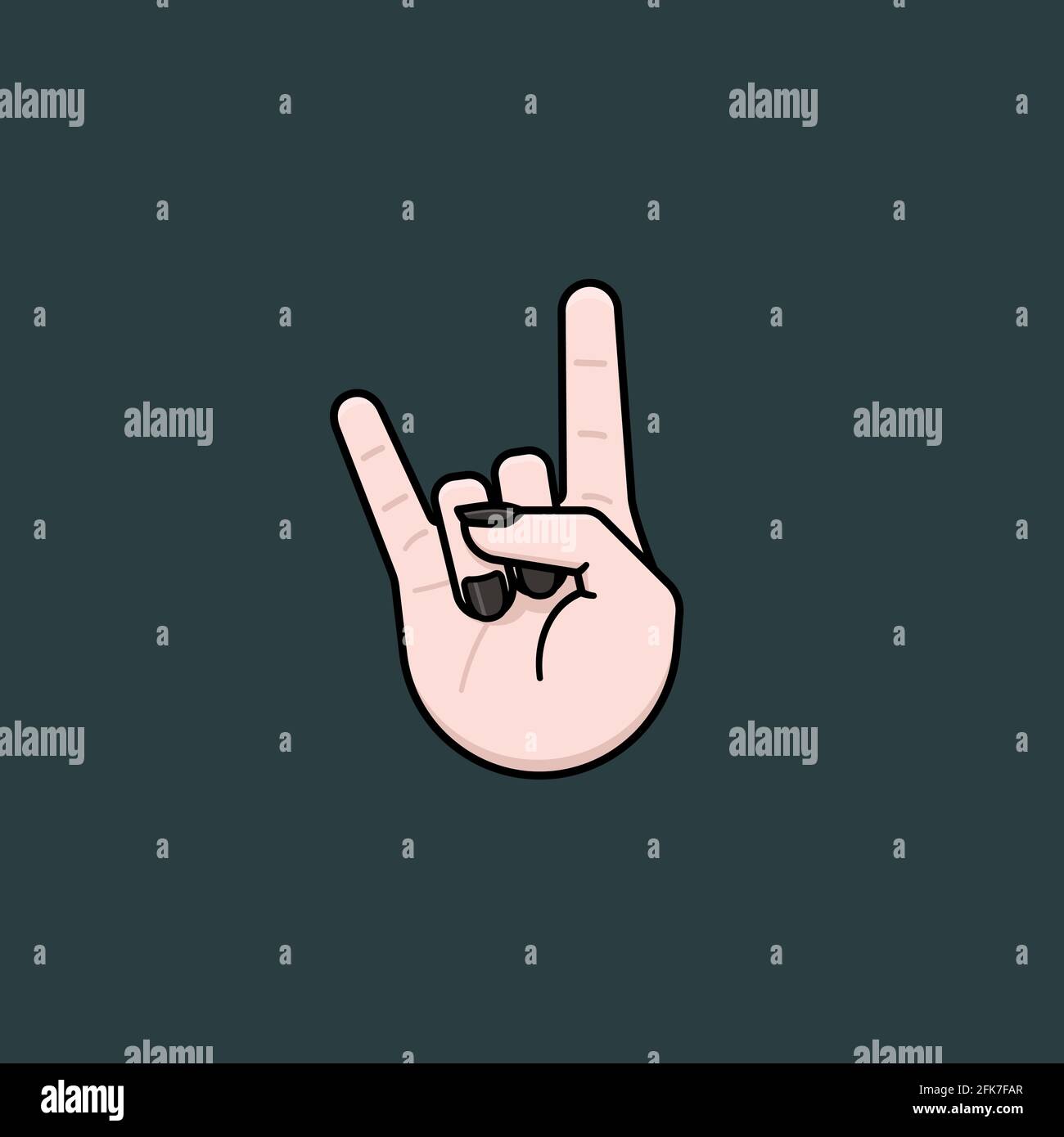 Hand sign horns hi-res stock photography and images - Alamy