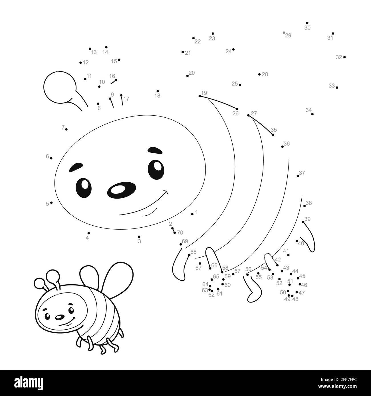 Connect the dots bee hi-res stock photography and images - Alamy