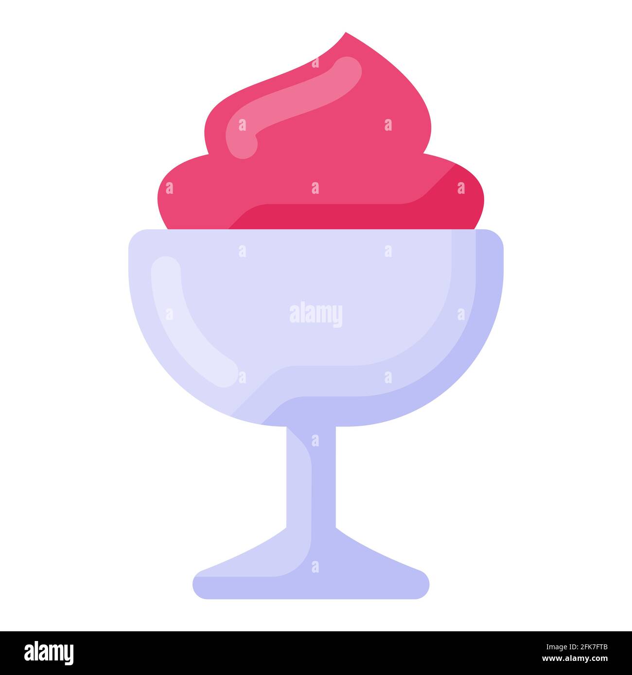 ice cream cold single isolated icon with flat style vector illustration ...