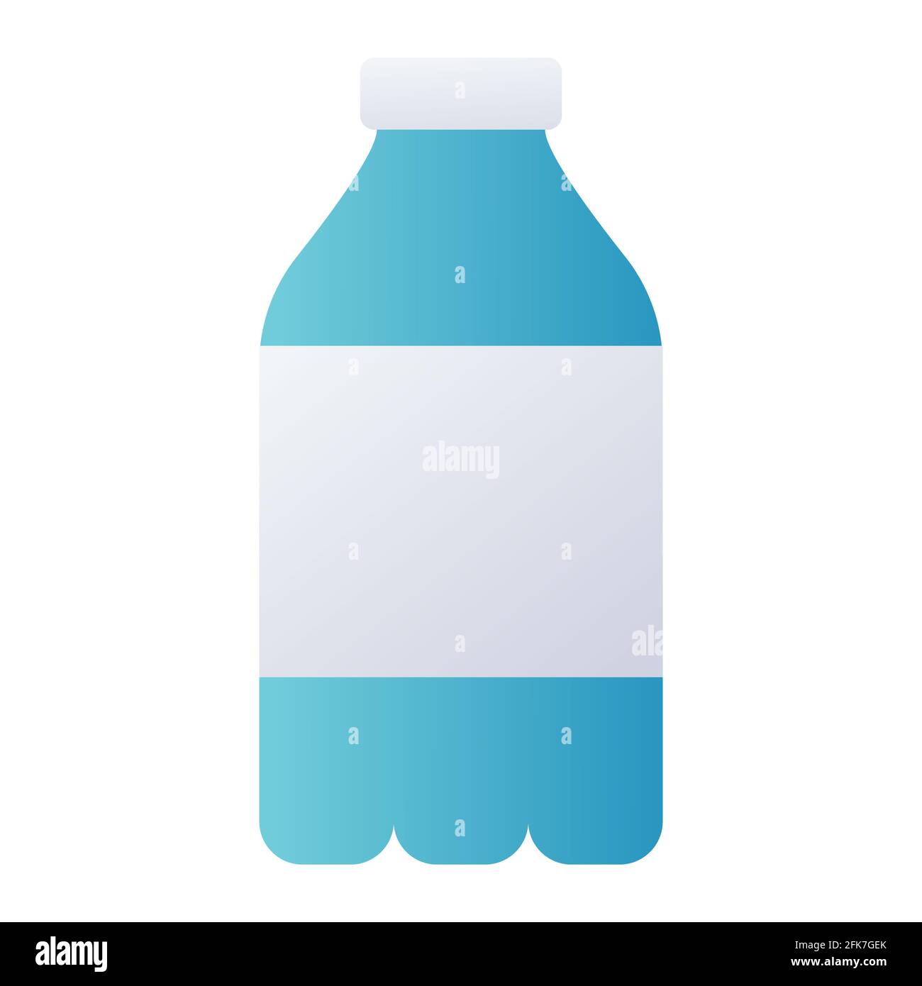water mineral bottle single isolated icon with smooth style vector ...
