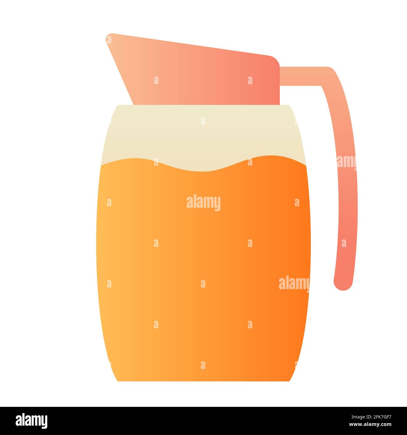 infuse water juice single isolated icon with smooth style vector ...