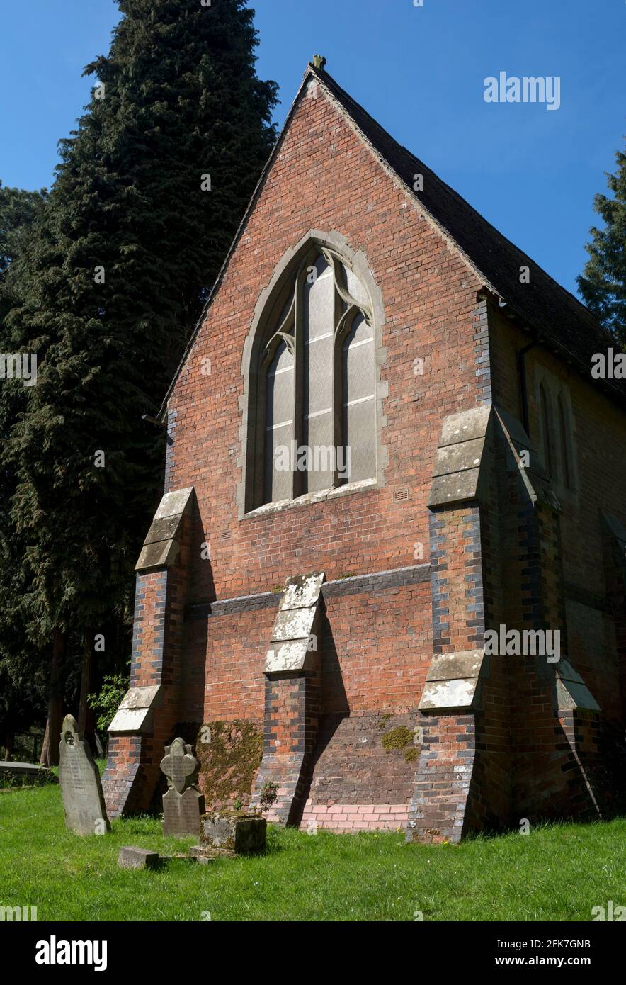Plymouth Road Cemetery chapel, Redditch, Worcestershire, England, UK ...