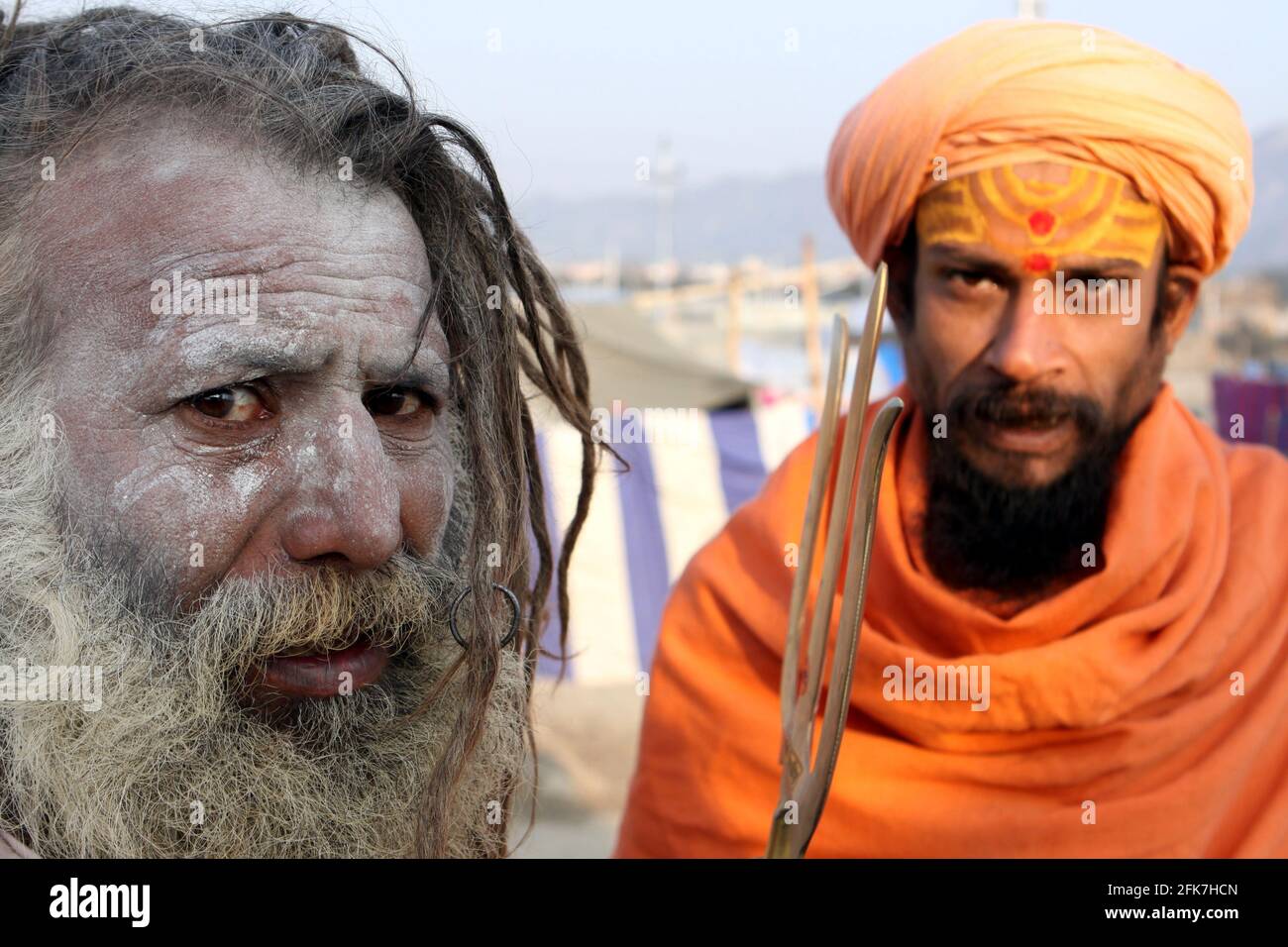 A holy sadhu at kumbh mela festival hi-res stock photography and images ...