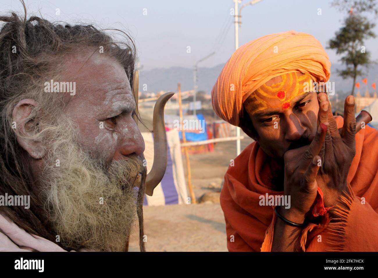 India uttarakhand haridwar sadhu hi-res stock photography and images ...