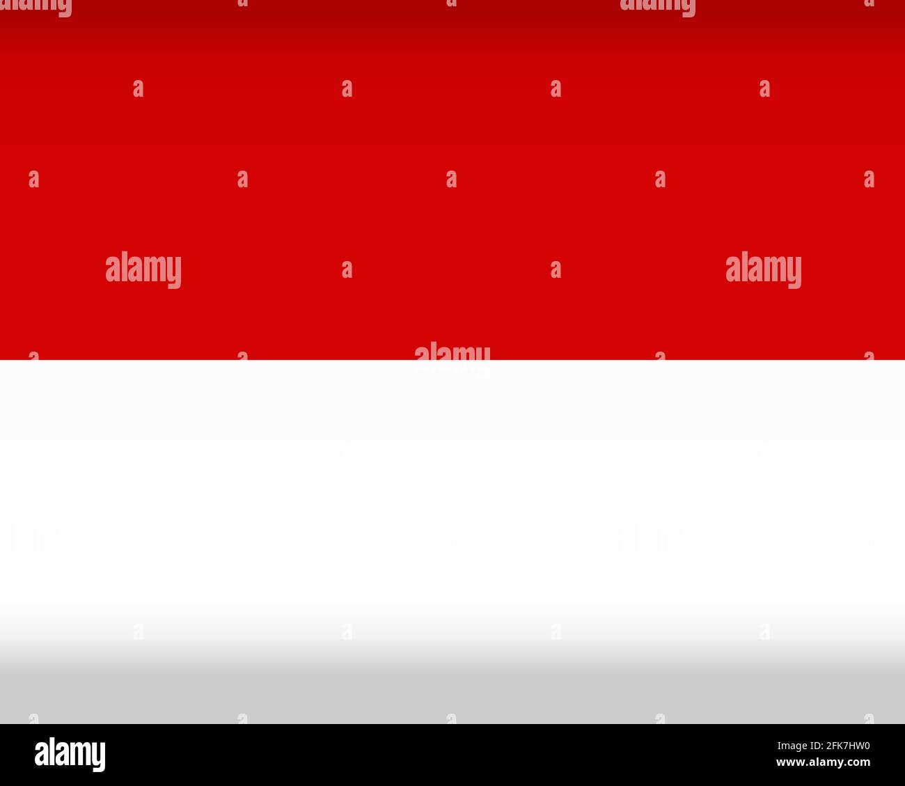 Vector flag of Monaco. Color symbol isolated on white background ...