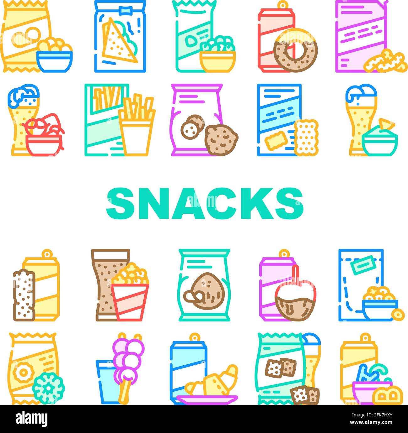 Snack Drinks Icons at John Bing blog