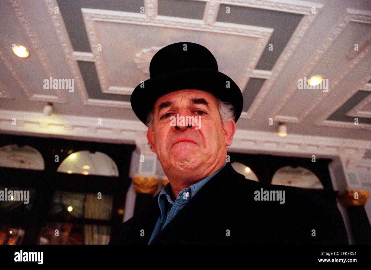 Ralph Steadman Cartoonist outside the St Ermine Hotel dressed as a ...
