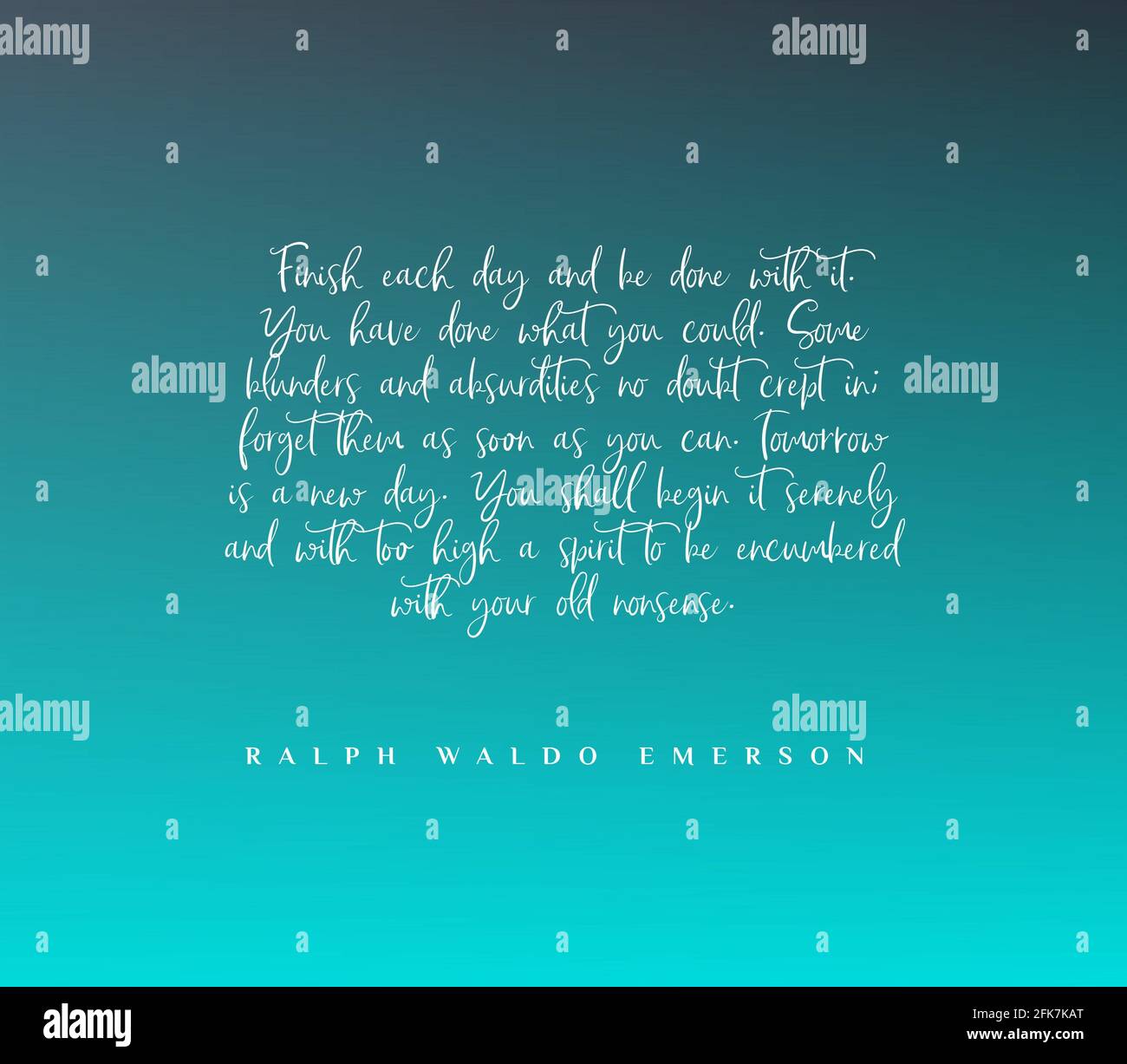 Inspirational quote about living in the present on a gradient ...