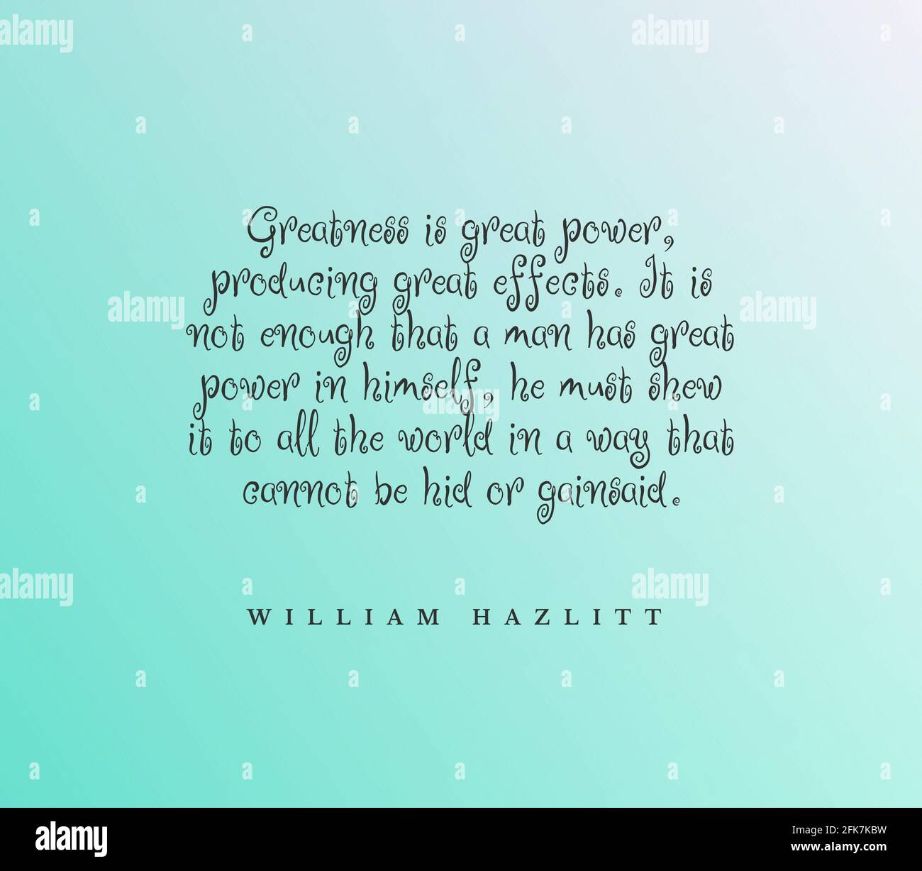 Motivational quote about showing the inner power to all the world Stock ...