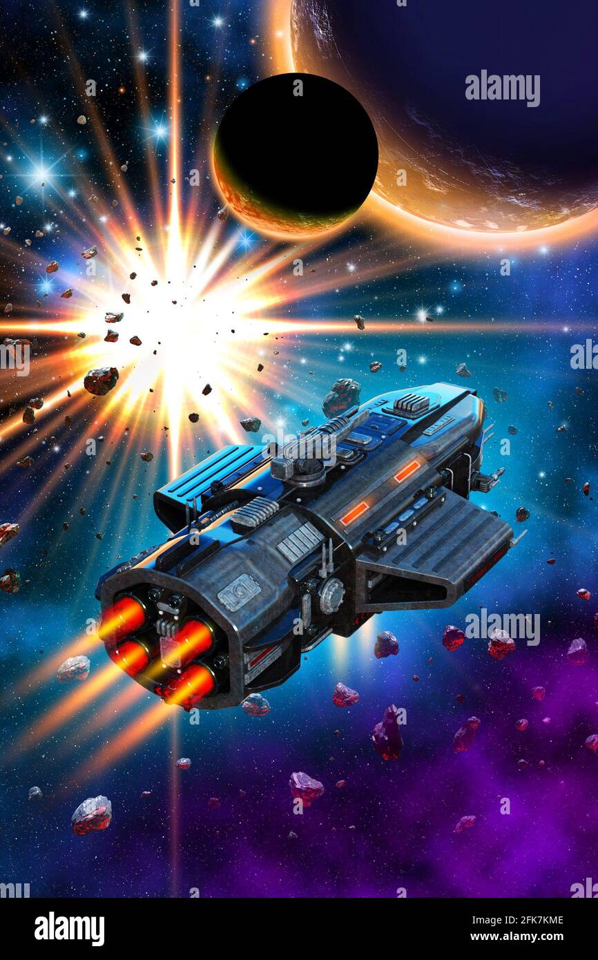 Sci fi spaceship explosion hi-res stock photography and images - Alamy