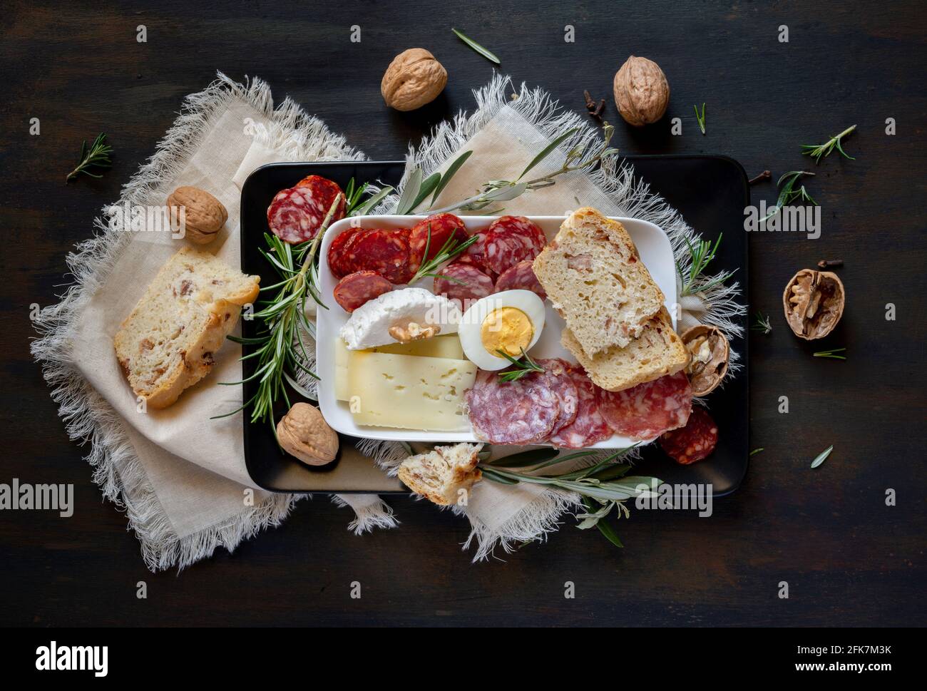 typical Neapolitan dish of the Easter period with cold cuts, ricotta ...