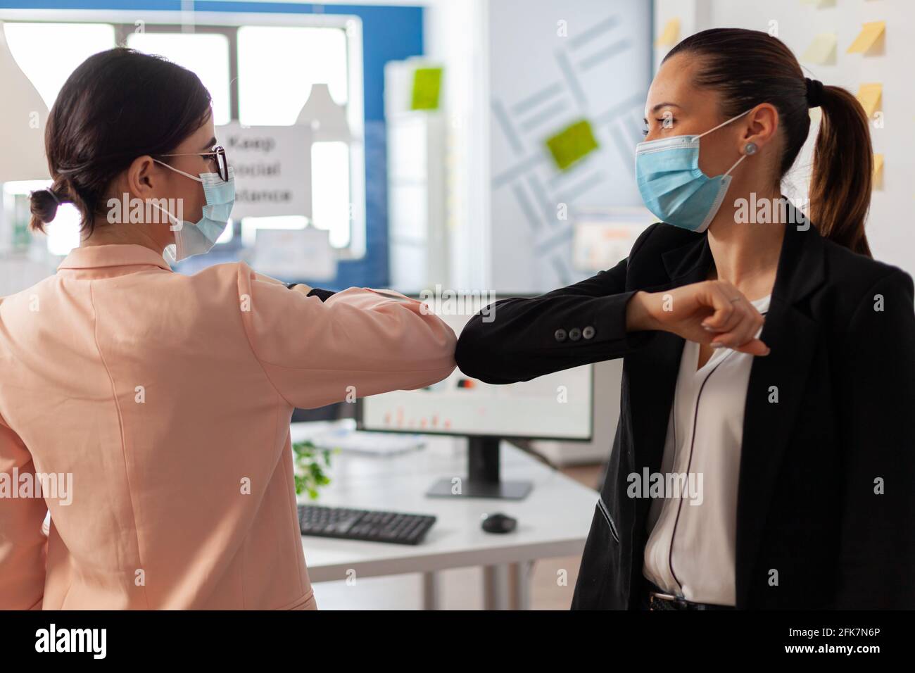 Avoid touching her face hi-res stock photography and images - Alamy