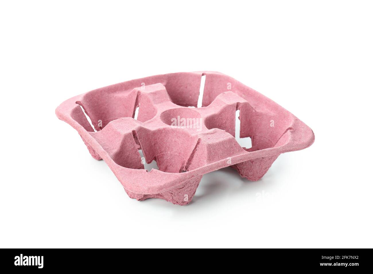 Pink cup holder isolated on white background Stock Photo - Alamy