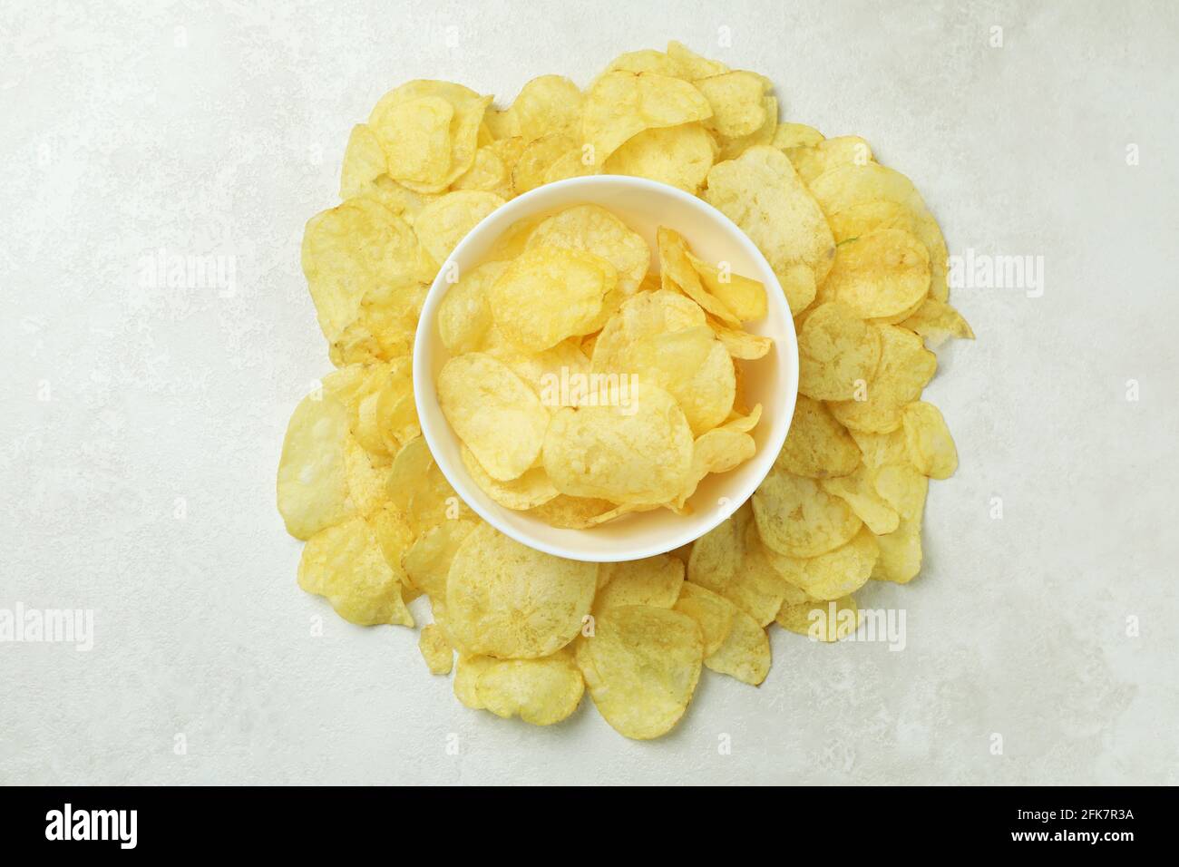 Potato chips top view hi-res stock photography and images - Alamy