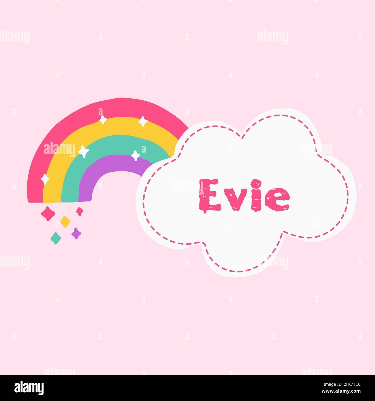 girl name design Stock Photo - Alamy