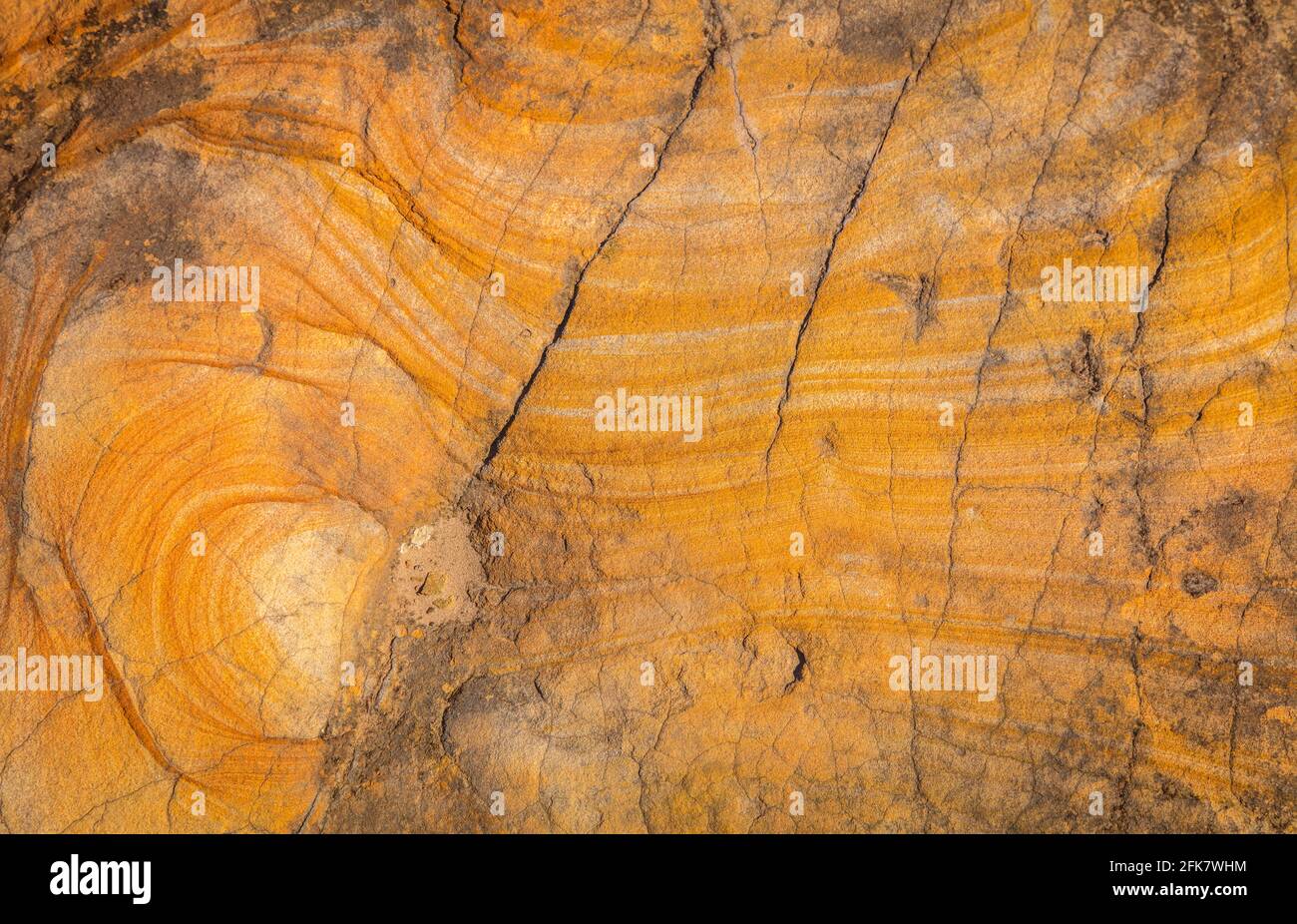 Abstract orange rock texture with white grain and cracks in it Stock ...
