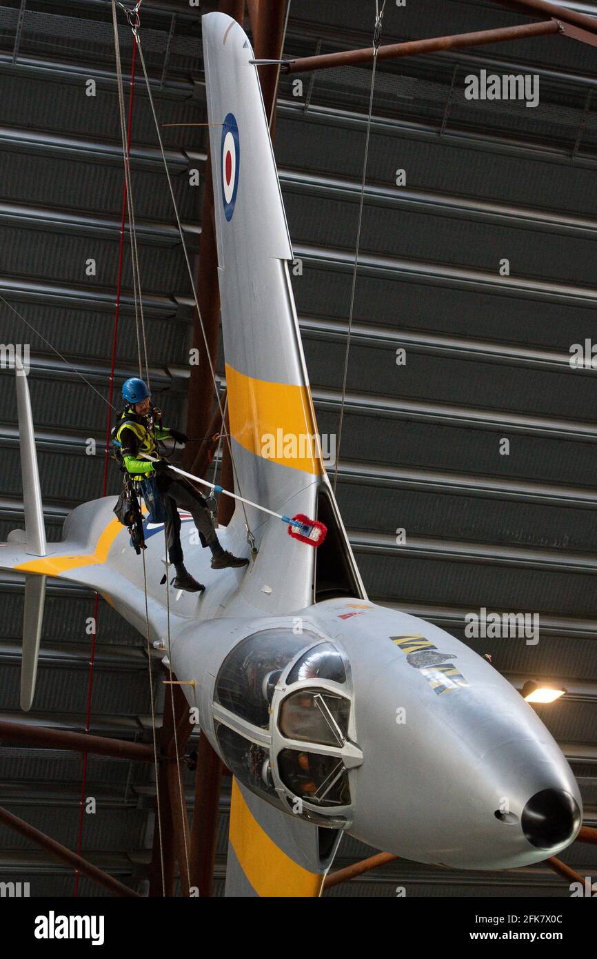 Specialist operators at the Royal Air Force Museum Cosford, near ...