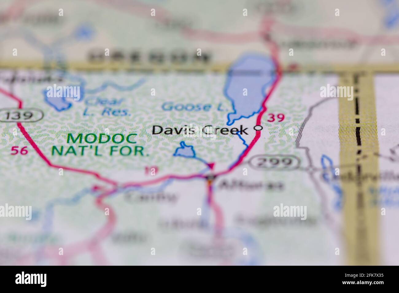 Map of davis creek hi-res stock photography and images - Alamy