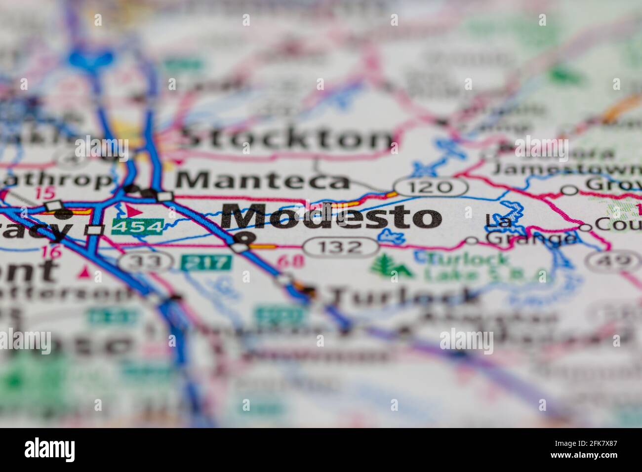 Modesto california on a map hi-res stock photography and images - Alamy