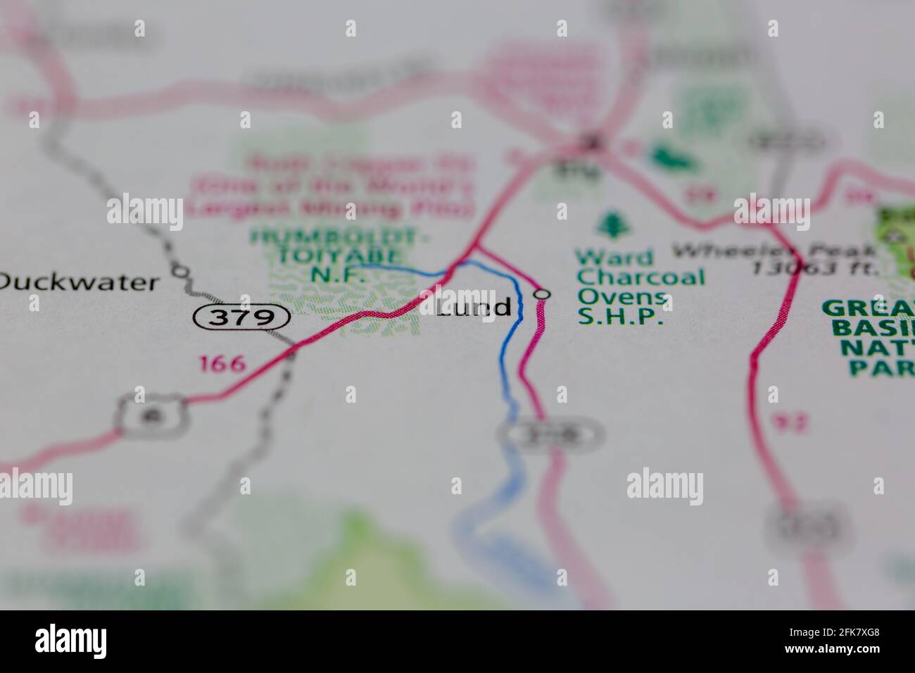 Lund california map hi-res stock photography and images - Alamy